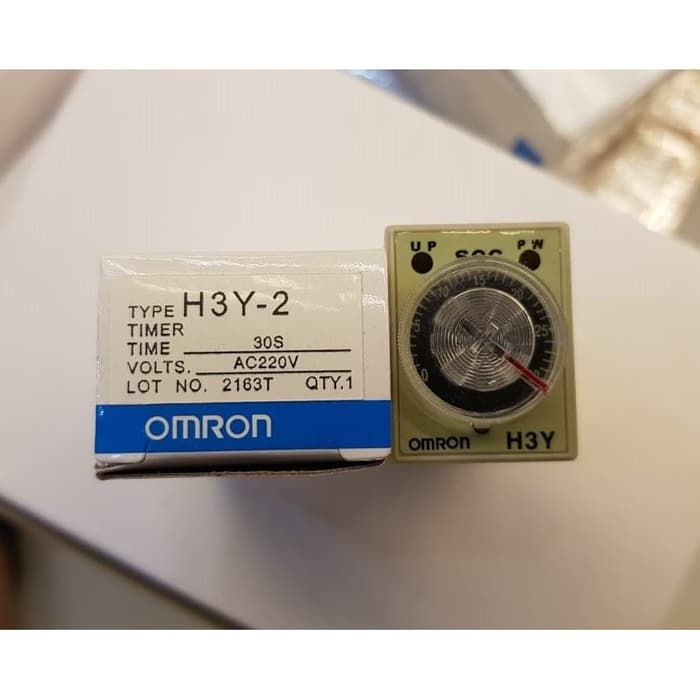 MINI Timer Omron H3Y-2 / H3Y 2 Delay Timer Relay 220V 30S / 60S Detik ...