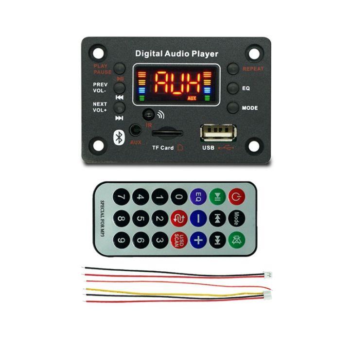 2X40W Amplifier Stereo MP3 Decoder Board 7V-25V Audio Power Bluetooth 5 ...