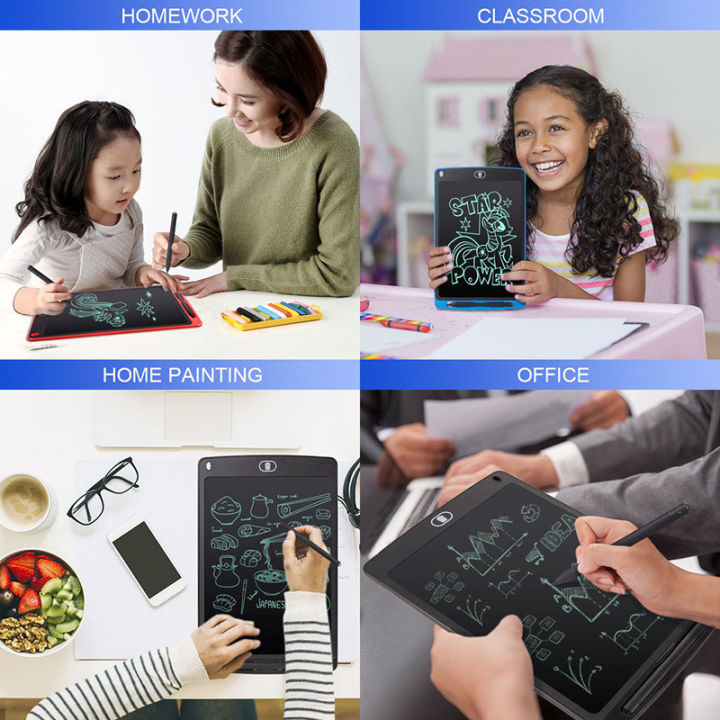 Thai Tao แผ่นกระดานหัดเขียนของเด็ก 12 นิ้ว LCD Writing Tablet ให้เด็กๆ ...