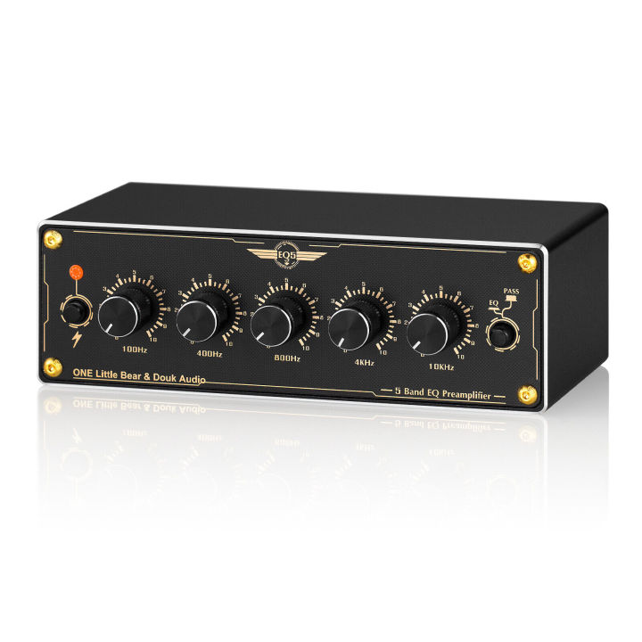 Douk Audio EQ5เครื่องเสียงขนาดเล็ก5-Band EQ Preamp ควอไลเซอร์สเตอริโอ ...