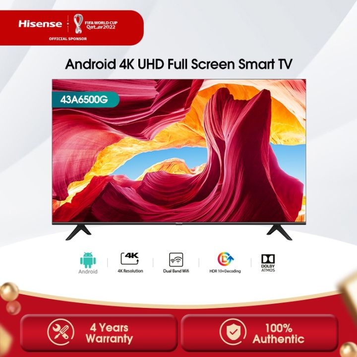 Hisense 43 inch Android 4K UHD-Full Screen-Bezeless-Smart TV (Model ...