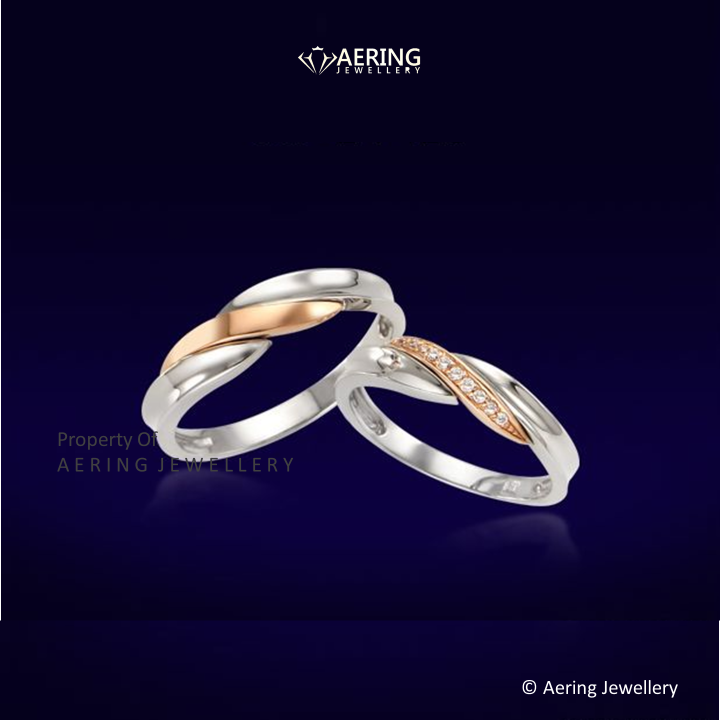 Cincin Kawin Perak Nikah Couple Lamaran Tunangan Pasangan AE064 ...