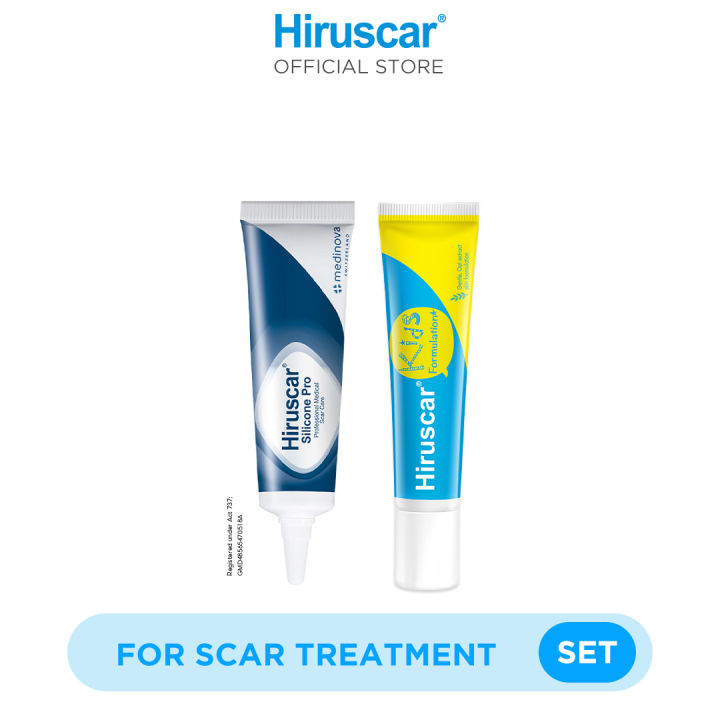 Hiruscar Silicone Pro 10g & Kids Gel 10g Bundle | Scar Treatment for ...