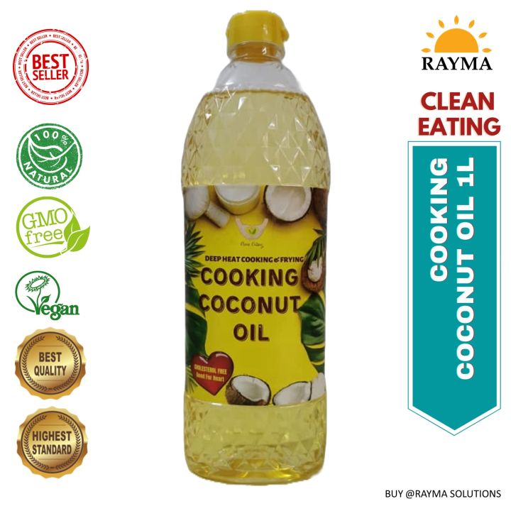 [NEW STOCK] CLEAN EATING Premium Coconut Cooking Oil, Cholesterol Free ...
