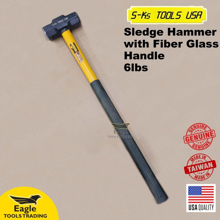 Sledge Hammer 6 lbs (2.7kg) with fiberglass handle | Lazada PH