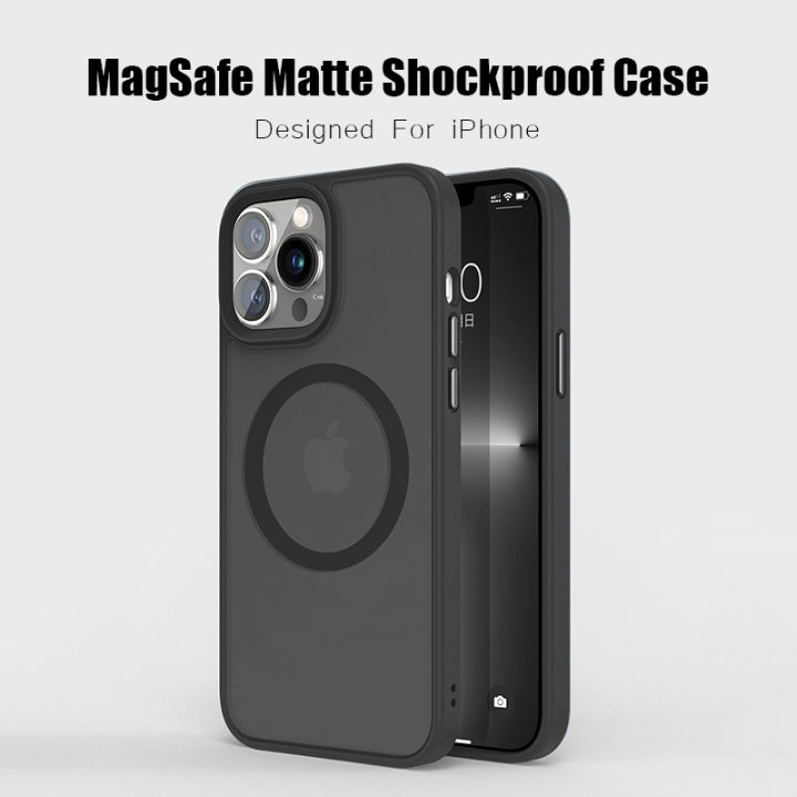 CrashStar อย่างเป็นทางการ Magsafe เคลือบกันกระแทกกรณีโทรศัพท์สำหรับ iPhone 14 Pro Max Plus 13 ...