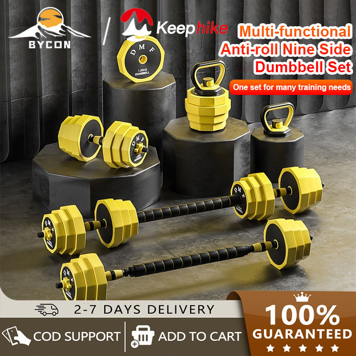 Dumbbell Set For Men Home strength training adjustable dumbbell barbells, 10KG/15KG/20KG/30KG ...