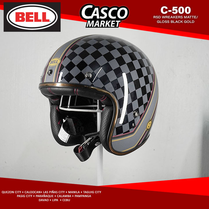 BELL CUSTOM 500 RSD WREAKERS M/G ECE OPEN FACE CLASSIC HALF FACE HELMET ...