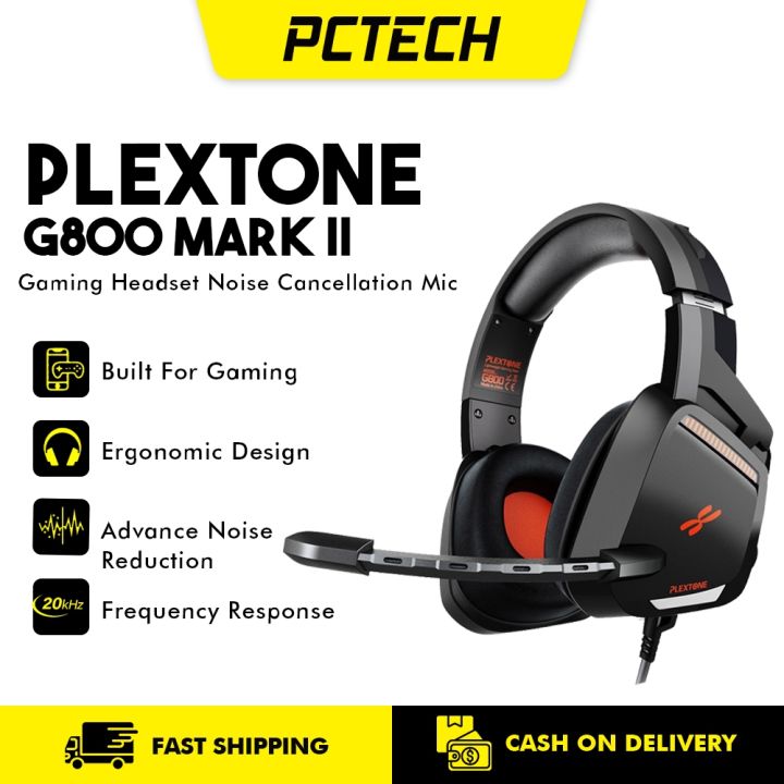 Plextone G800 V2 Gaming Headset with Mic And Stand Extra Bass ...