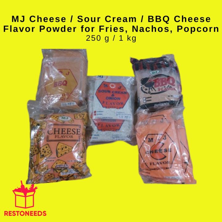 MJ Cheese / Sour Cream / BBQ Cheese Flavor Powder for Fries, Nachos ...