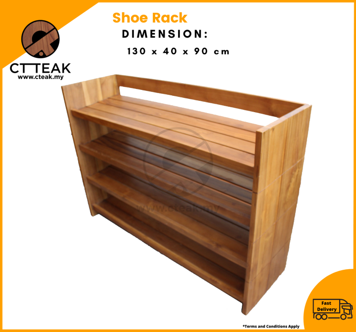 CT Teak Furniture Jati / Teak Wood Shoe Rack ~ 100% Solid Teak Wood ...