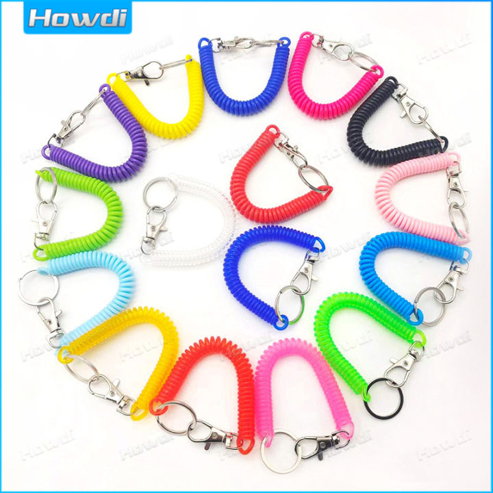 Colored spring rope spring keychain anti loss mobile phone spring rope ...
