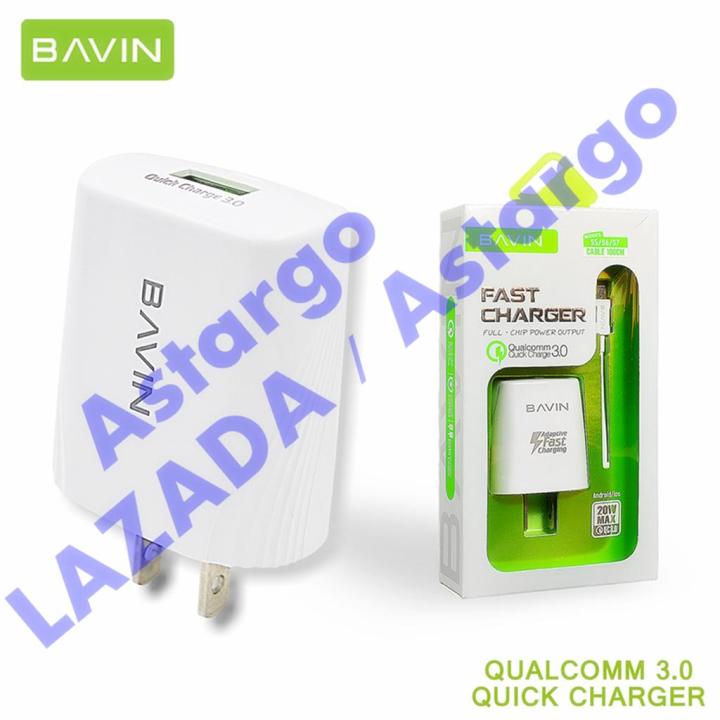 BAVIN PC586 qualcomm 3.0 quick charger 20W fast charging usb adapter ...