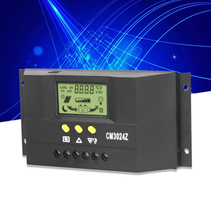 CM3024Z PWM Solar Charge Controller LCD Display Solar Panel Intelligent ...