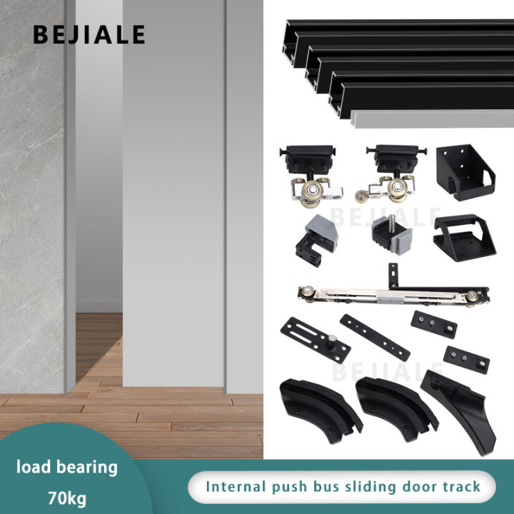 Internal Push Bus Door Slide Silent Buffer Cloakroom Bedroom Door ...