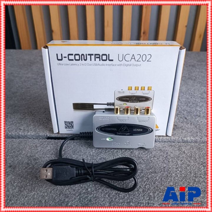 BEHRINGER UCA-202 USB Audio Interface ออดิโออินเตอร์เฟส ความละเอียด 24-bit/192kHz พร้อมปรีไมค์ 2 ...