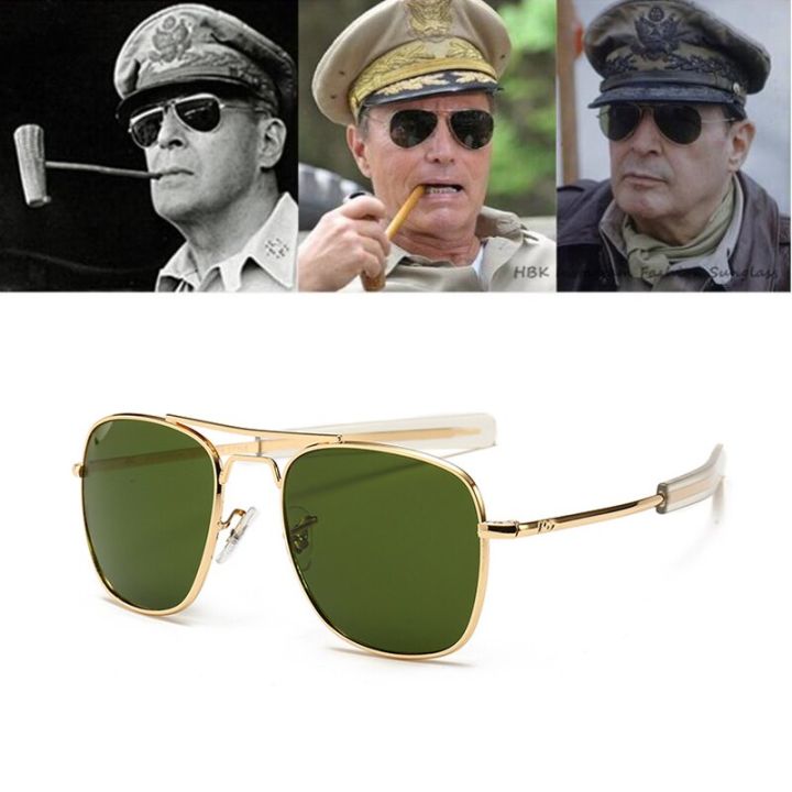 Aviator Style Sunglasses Men American Army Brand Design Optical ...