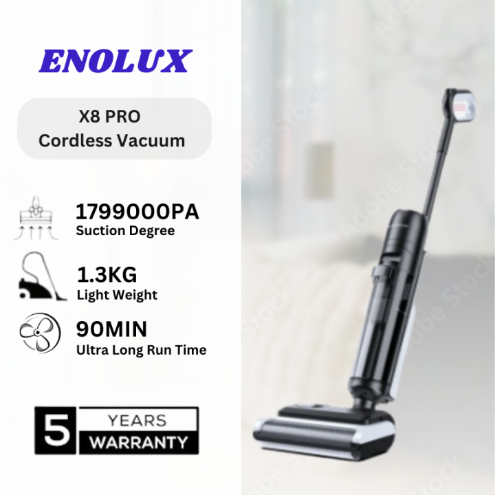 ENOLUX Wet & Dry Vacuum Cleaner X8 PRO | 99.9% Sterilization Smart Mop ...