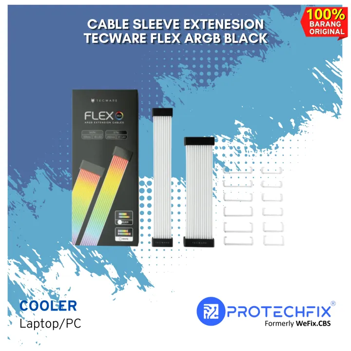 Cable Sleeve Extension Tecware Flex ARGB Black | Lazada Indonesia
