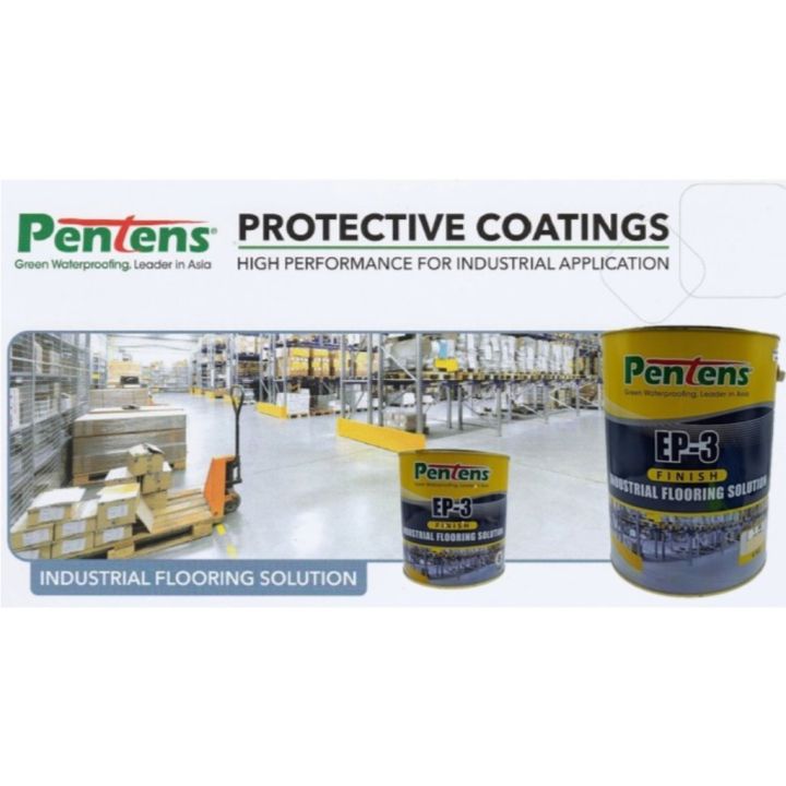 4kg+1kg PENTENS EP3 FLOOR EPOXY PAINT. | Lazada