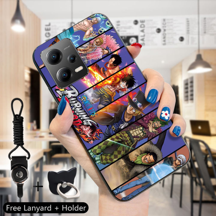 เคสใส่โทรศัพท์แหวนใส่นิ้ว + สายคล้องสำหรับ Xiaomi Redmi โน๊ต12 5G เคส ...