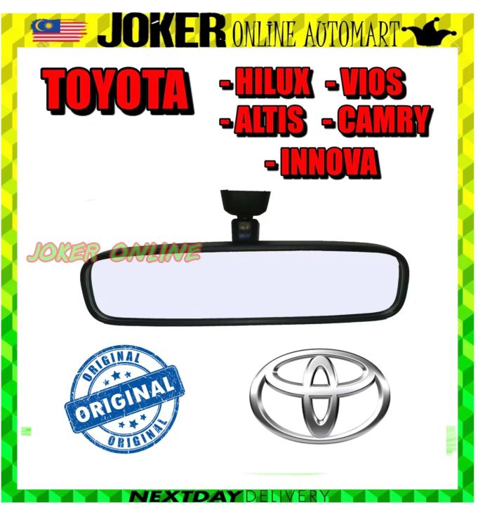 ORIGINAL TOYOTA ROOM REAR VIEW MIRROR FOR VIOS / ALTIS / CAMRY / HILUX ...