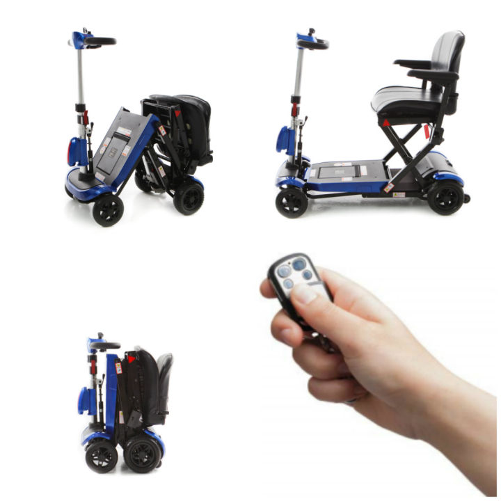 Solax Genie Automatic Folding Mobility Scooter - 4-Wheel Electric ...