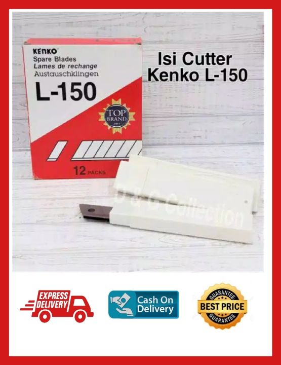 1 TUBE ISI CUTTER KENKO L 150 CUTTER BESAR ISI 5 PISAU / ISI CUTTER ...