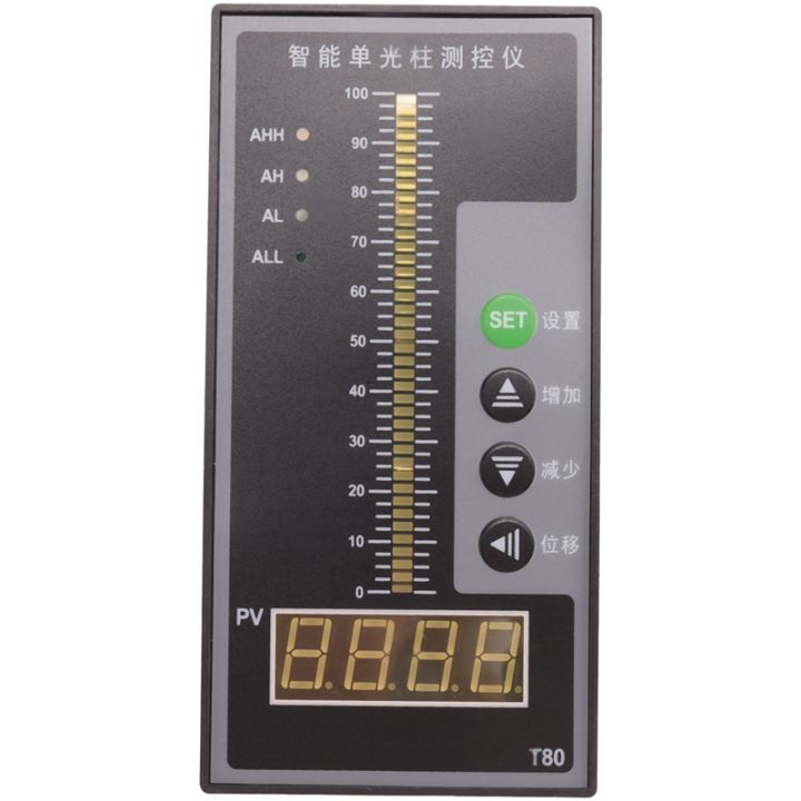 T80 AC220V Intelligent Pressure Controller Light Column Display 4-20MA ...