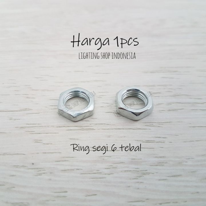 Mur hex nut ring segi6 segi enam 8 mm segi 6 1 buah tebal | Lazada ...