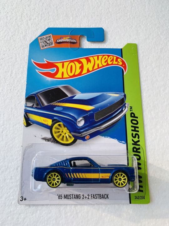HOTWHEELS HOT WHEELS 65 MUSTANG 2+2 FASTBACK BIRU HW WORKSHOP SKALA 1 : ...