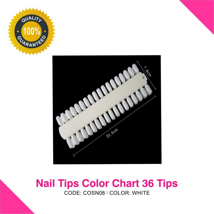 Nail Tips Color Chart Nail tips display | Lazada PH