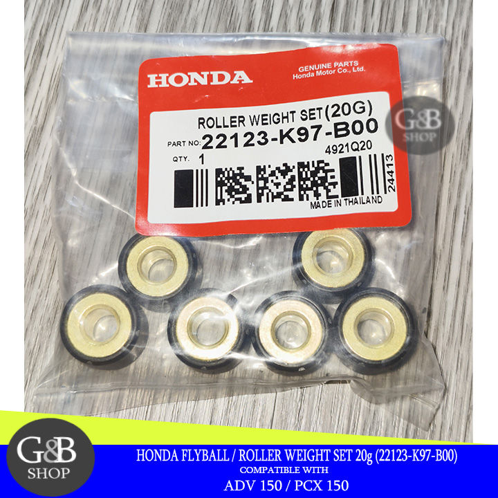 GB HONDA FLYBALL / ROLLER WEIGHT SET FOR ADV 150 / PCX 150 (22123-K97 ...