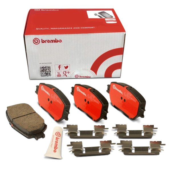 KAMPAS REM DEPAN RED FULL CERAMIC EVOQUE MG HS BREMBO P-44020-N ...