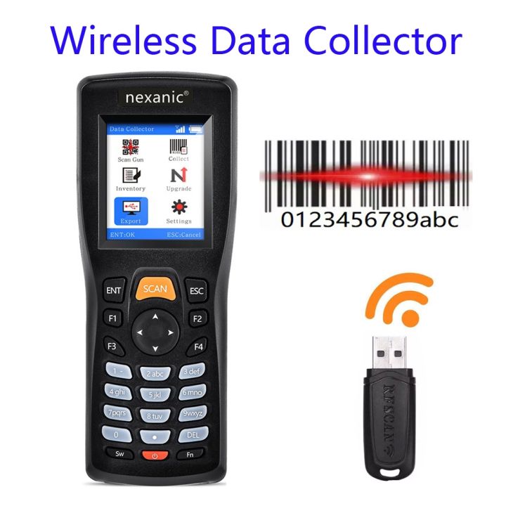 Pdt3309 Wireless Barcode Scanner With Lcd Screen Portable Inventory Device Usb 1d Barcode