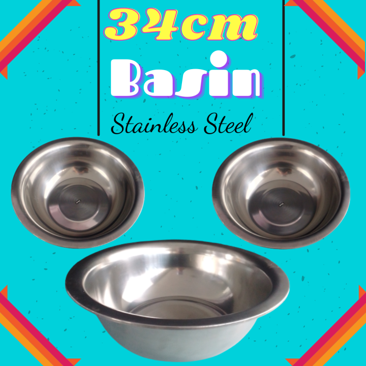 34cm Stainless Steel Basin | Lazada PH