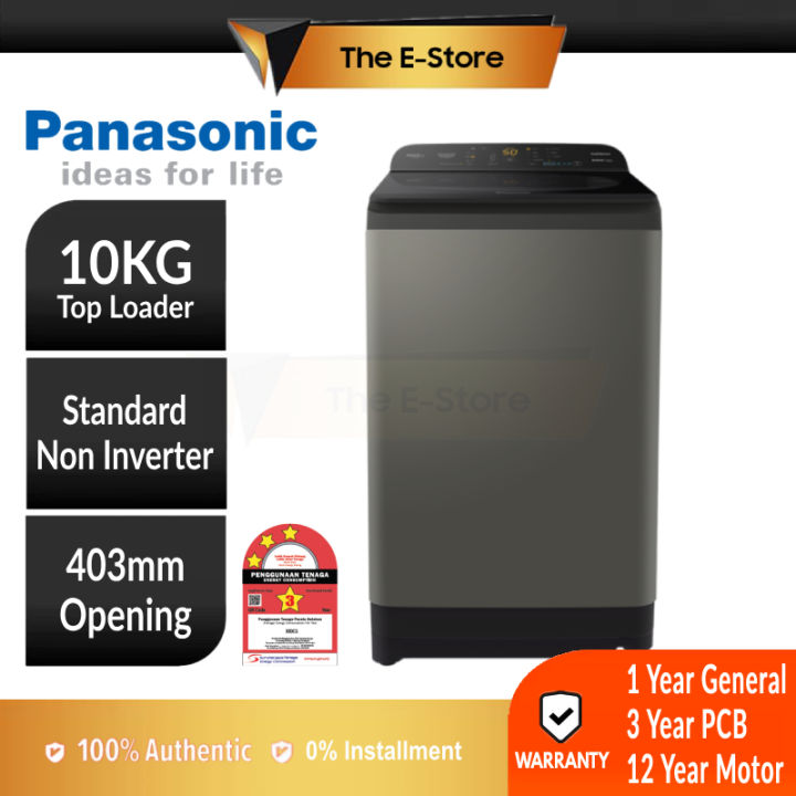 Panasonic NA-F100A9 10KG Top Load Washing Machine | NA-F100A9DRT ...