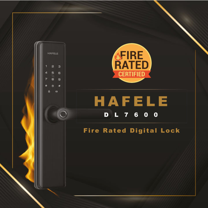 Hafele DL7600 Fire Rated Door Lock | 30 Min Fire Resistant | 2+1 Year ...
