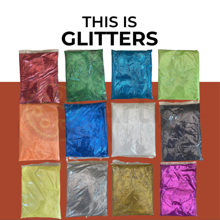 Glitter dust fine glitters for craft 1/4 kilo Glitters per pack 250 ...