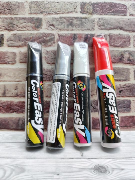 Spidol Ajaib Penghilang Baret Goresan Body Mobil Hitam Putih Silver ...