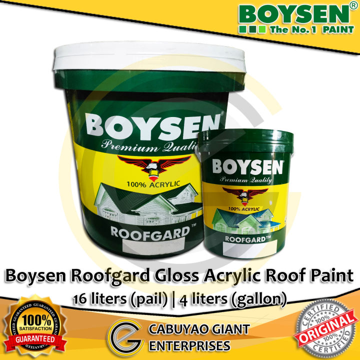 Boysen Premium Quality Roofgard Gloss Acrylic Water-based Roof Paint ...
