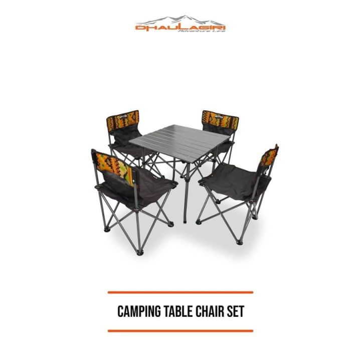 Meja Kursi Camping 1 Set Dhaulagiri Original - Foldable Camp and Chair ...