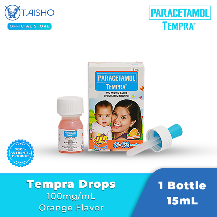 Tempra 100mg/ml DROPS ORANGE 15ml 1's | Lazada PH