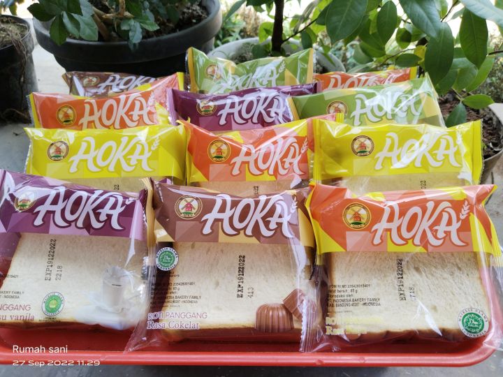 aoka roti panggang halal | Lazada Indonesia