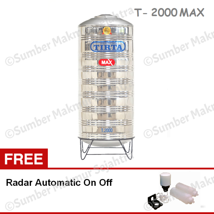 Tangki Air / Tandon / Toren Stainless Tirta 1535 Liter - T 2000 MAX ...