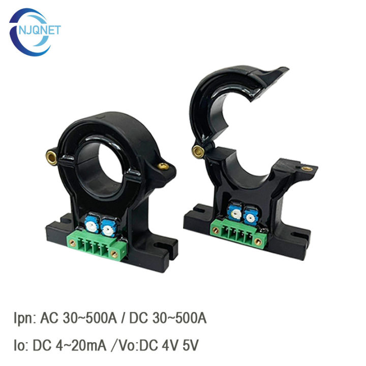 Hall Effect Current Sensor Qndbk1 21 Dc 30a 50a 100a 200a 300a 400a 500a Dc 4 ~ 20ma 4v 5v Open 