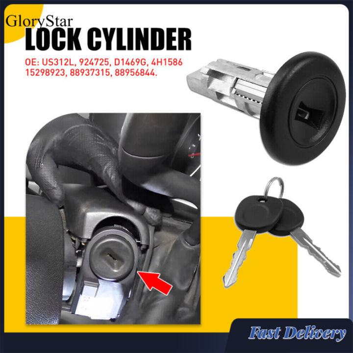 GloryStar Ignition Lock Cylinder With Keys 15298923 Replaces Ignition ...