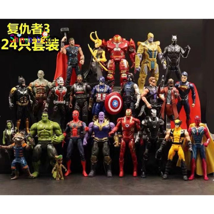 Marvel Avengers Blind Box Illuminated Movable Iron Man Spiderman Hulk ...