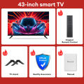 TV Smart Android 50 inch 4K UHD Dolby Audio Youtube Mirroring Boundless ...