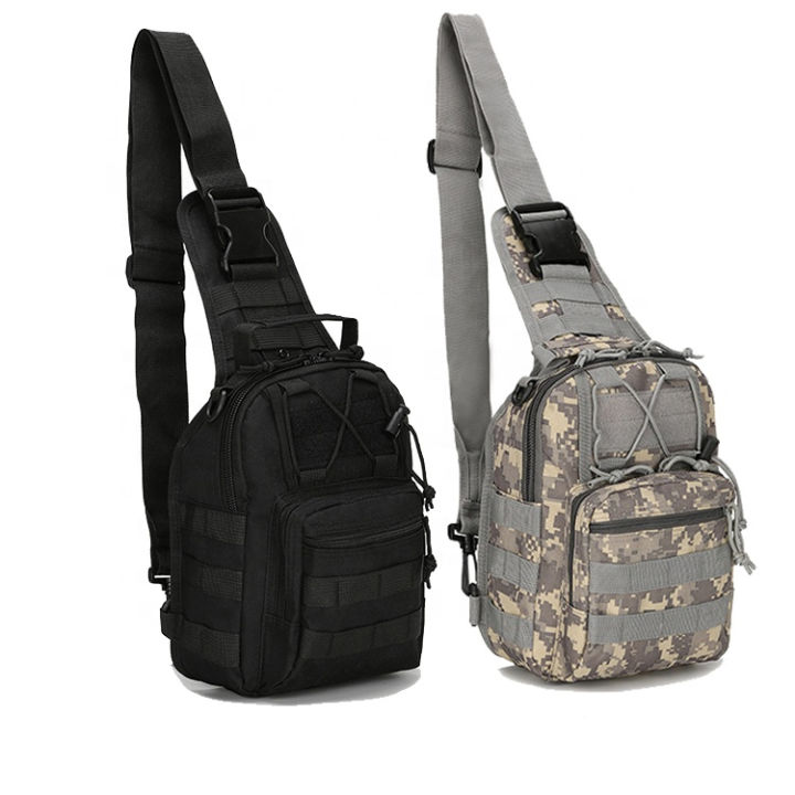 ASIAON Tactical Chest Sling Bag with MOLLE systems (Modular Lightweight ...